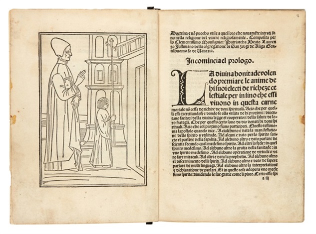 Lorenzo Giustiniani, Doctrina della vita monastica, Venice, 1494 ...